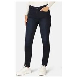 5-Pocket-Jeans STOOKER WOMEN "Zermatt Thermo Straight Fit Jeans", Damen, Gr. 42, L&auml;nge 32, schwarz indigo, Denim/Jeans, 63% Baumwolle, 34% Polyester, 3% Elasthan, straight fit lang, Jeans 5-Pocket-Jeans, Straight Fit Casual Clean Wash Denim Jeans f&uuml;r Damen