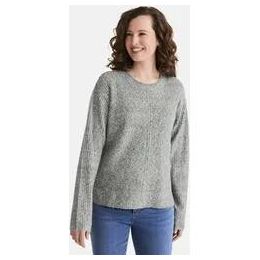 Strickpullover STOOKER WOMEN "CARO Strickpullover", Damen, Gr. 48/50, gr&uuml;n (gr&uuml;n meliert), Jersey, 94% Polyester, 3% Polyamid, 3% Elasthan, slim fit, Rundhals, Pullover Strickpullover, Strick-Pullover Rundhals f&uuml;r Damen