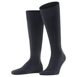 Kniestr&uuml;mpfe Falke "Ultra Energizing", Damen, Gr. 43-44, blau (schwarz navy w3), Materialmix, unifarben, normal, Socken Kniestr&uuml;mpfe, verbessert die Durchblutung, atmungsaktiv