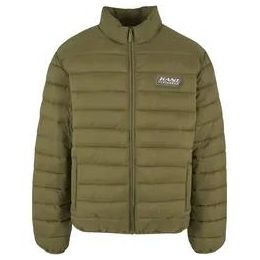 Winterjacke Karl Kani "Karl Kani Karl Kani Sport Patch Light Puffer Jacket", Herren, Gr. L, olive, 100% Polyester, mehrfarbig, normal, amerikanischer Ausschnitt, Jacken Winterjacke