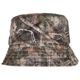 Fischerhut Flexfit "Flexfit Bucket Hat Sherpa Real Tree Camo Reversible Bucket Hat", Damen, Gr. onesize, camo tree, 100% Polyester, H&uuml;te