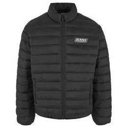 Winterjacke Karl Kani "Karl Kani Karl Kani Sport Patch Light Puffer Jacket", Herren, Gr. S, schwarz, 100% Polyester, mehrfarbig, normal, amerikanischer Ausschnitt, Jacken Winterjacke