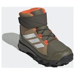 Winterboots Adidas TERREX "SNOW CF CLIMAWARM WINTER KINDER", Kinder, Gr. 35, cardboard, cloud wei&szlig;, semi impact orange, Synthetik, Textil, Schuhe Winterboots, Winterboots, f&uuml;r Kinder & Jugendliche
