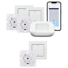 homematic IP Smart-Home-Zubeh&ouml;r "Starter Set Rollladensteuerung f&uuml;r 3 Rollladen", wei&szlig;, B:31cm H:12cm T:37cm, Smart-Home-Stationen