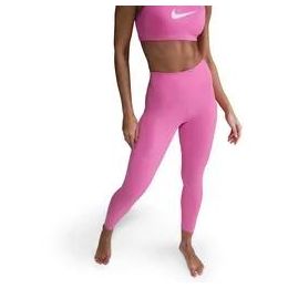Trainingstights Nike "W NK DF ONE HR 7/8 PKT TGHT", Damen, Gr. XXL, N-Gr, playful pink, Obermaterial: 80% Polyester, 20% Elasthan, Hosen, schnell trocknendes Material, atmungsaktiv, sportlicher Stil