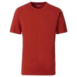 T-Shirt Casamoda "Casamoda T-Shirt uni", Damen, Gr. 6XL, rot (mittelrot), 100% Baumwolle, Shirts T-Shirt