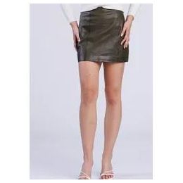 Lederrock Freaky Nation "Skirt-FN", Damen, Gr. L(40), gr&uuml;n, Oberstoff: 100% Leder. Futter: 100% Polyester, R&ouml;cke