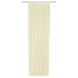 Vorhang WIRTH "Sunday", beige (creme), B:142cm H:185cm, Jacquard, Baumwolle, Polyester, Gardinen, nach Ma&szlig;