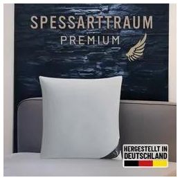 G&auml;nsedaunenkopfkissen Spessarttraum "Premium, Kopfkissen 1-tlg. oder 2-tlg. 40x80 oder 80x80 cm", wei&szlig;, B:50cm L:50cm, Bezug: 100% Baumwolle. F&uuml;llung: 60% G&auml;nsedaunen, 40% G&auml;nsefeder, Kopfkissen, hergestellt in Deutschland, allergikerfreundlich, im Set g&uuml;nstiger