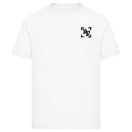 Mister Tee T-Shirt MISTERTEE "MisterTee New York Framed Tags Tee", Jungen, Gr. 134/140, wei&szlig;, 100% Baumwolle, bedruckt, relaxed fit, Rundhals, Shirts T-Shirt