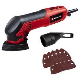 Deltaschleifer Einhell "TC-DS 20 E", rot (rot, schwarz), B:13,6cm H:10,3cm L:27cm, Schleifmaschinen, Delta-Schleifschuh zum Schleifen schwer zug&auml;nglicher Stellen