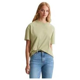 Marc O'Polo T-Shirt MARC O'POLO DENIM "aus Organic Cotton", Damen, Gr. XS, gr&uuml;n (elm gr&uuml;n), Obermaterial: 100% Baumwolle, unifarben, Basic, relaxed fit, Rundhals, normaler Saum, Shirts T-Shirt