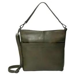 Handtasche still nordic "still nordic Bag stillAnouk", Damen, Gr. onesize, schwarz olive, Obermaterial: 100% Leder, Taschen Handtasche