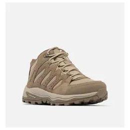 Wanderschuh Columbia "REDMONDTM IV MID WATERPROOF", Damen, Gr. 43, wet sand, granite lila, Leder, Synthetik, Schuhe Wanderschuh, wasserdicht