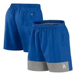 Sporthose FANATICS "Fanatics Shorts Los Angeles Dodgers Woven", Herren, Gr. XL, US-Gr&ouml;&szlig;en, blau, Popeline, 100% Nylon, Hosen Sporthose