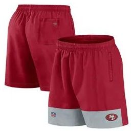 Sporthose Fanatics "Fanatics Shorts San Francisco 49ers Woven", Herren, Gr. S, US-Gr&ouml;&szlig;en, rot, Popeline, 100% Nylon, Hosen Sporthose