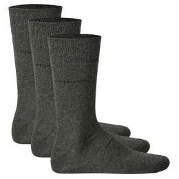 Kurzsocken Tom Tailor "Socken 3er Pack", Herren, Gr. 39-42, grau, Obermaterial: 77% Baumwolle CO. 20% Polyamid PA. 3% Elasthan EL., Socken