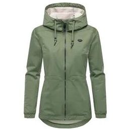 Outdoorjacke Ragwear "Dankka Tech", Damen, Gr. XXL (44), olivgr&uuml;n, Obermaterial: 100% Polyester. Innenfutter: 100% Polyester, figurumspielend h&uuml;ftbedeckend, &Auml;rmel ohne &Auml;rmelschlitz elastischer Bund mit innenliegendem Gummizug, Jacken Outdoorjacke, Stylische Damen &Uuml;bergangsjacke aus wasserdichtem Material