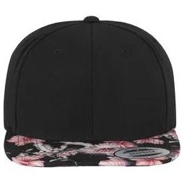 Snapback Cap Flexfit "Flexfit Unisex Floral Snapback", Herren, Gr. onesize, rot, 80% Polyacryl, 20% Wolle, Caps