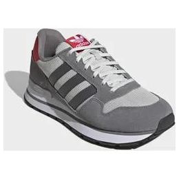 Sneaker Adidas ORIGINALS "ZX 500 RS", Herren, Gr. 45, grau four, grau five, better scarlet, Leder, Textil, Schuhe Sneaker, Topseller