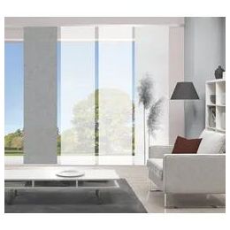 Schiebegardine Vision S "IRLOS 4er SET" Gr. 1, grau, B:60cm H:260cm, Polyester, Gardinen, Schiebevorhang Digidruck 4er Set IRLOS