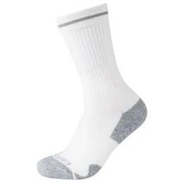 Socken Camano "Socken 1er Pack", Damen, Gr. 39-42, wei&szlig;, 50% Wolle, 26% Polyamid, 14% Polyester, 8% Polyacryl, 2% Elasthan, gestreift, Socken Socken, 1er Pack Mesh-Bel&uuml;ftungf&uuml;r perfektes Fu&szlig;klima, mit Mittelfu&szlig;-Bogenhalt