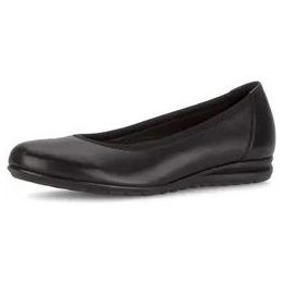 Ballerina Gabor "Sportliche Ballerina", Damen, Gr. 38,5, schwarz, Schuhe Ballerina