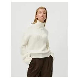 Rollkragenpullover LEGER "Tia Jumper, LeGer by Lena Gercke", Damen, Gr. 42, creme, Strick, Obermaterial: 50% Polyacryl, 30% Wolle, 20% Polyamid, oversize, Pullover Rollkragenpullover, oversized, Grobstrick