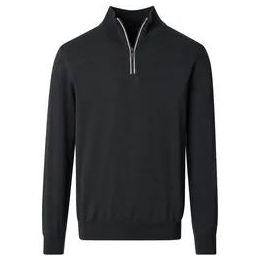 Troyer Casamoda "Casamoda Stricktroyer uni", Herren, Gr. 6XL, schwarz (783 anthrazit), 100% Baumwolle, Pullover Troyer
