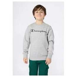 Sweatshirt Champion "SPORTWEAR CREWNECK Standard Fit", Jungen, Gr. M (140/146), noxm, ns, Obermaterial: 54% Baumwolle, 46% Polyester, normal, Rundhals, Sweatshirts Sweatshirt, f&uuml;r Kinder, sportlicher Stil, Rundhalsausschnitt, ohne Verschluss
