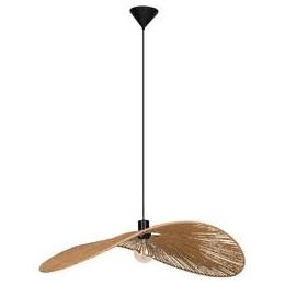 Eglo H&auml;ngeleuchte "Siruela H&auml;ngelampe, Esszimmerlampe, Papier und Metall, E27, Lampe", schwarz, 1, H: 110cm, 1 Stk., Leuchten, H&auml;ngeleuchte - L80 x B60 x H110 cm - schwarz - 1X42W exkl., H&auml;ngeleuchte