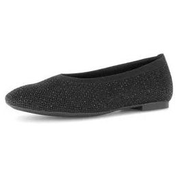 Ballerina Gabor "Eleganter Ballerina", Damen, Gr. 40, schwarz, Schuhe Ballerina