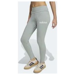Leggings Adidas SPORTSWEAR "ESSENTIALS KIDS", M&auml;dchen, Gr. 128, N-Gr, wonder sage, wei&szlig;,, Obermaterial: 93% Baumwolle, 7% Elasthan, Hosen Leggings, sportlicher Stil, f&uuml;r Kinder, aus Baumwolle mit Elasthan