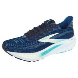 Laufschuh Brooks "Brooks GHOST 17", Damen, Gr. 42,5, navy, gr&uuml;n, turquoise, Textil, Schuhe Laufschuh
