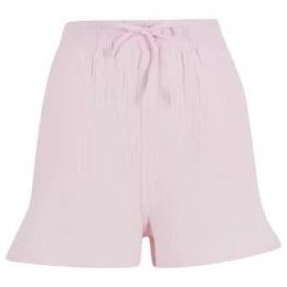 Sweatshorts Urban Classics "Urban Classics Ladies Musselin Shorts", Damen, Gr. XXL, US-Gr&ouml;&szlig;en, blushedrose, 100% Baumwolle, unifarben, loose fit, Hosen Sweatshorts