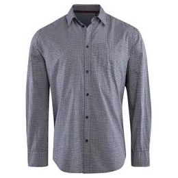 Flanellhemd Stooker Men "HARLEY Hemd Langarm Regular Fit", Herren, Gr. 3XL, US-Gr&ouml;&szlig;en, check navy grau, Web, 100% Baumwolle, regular fit, Hemden, Langarm Hemd Regular Fit f&uuml;r Herren