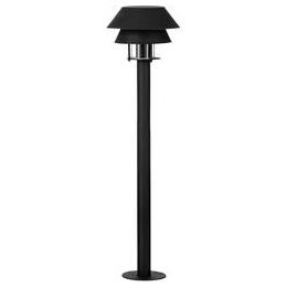 LED Au&szlig;en-Stehlampe Eglo "Chappera Stehlampe, Au&szlig;enleuchte aus Metall und Glas, E27, IP65, Lampe", schwarz, H:80cm &Oslash;:22cm, Leuchten, Stehleuchte - H80 x &Oslash;22 cm - schwarz, wei&szlig; - 1X40W exkl.