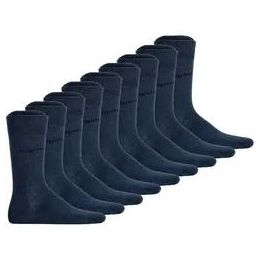 Kurzsocken Bugatti "Socken 9er Pack", Herren, Gr. 43-46, blau, Obermaterial: 78% Baumwolle CO. 20% Polyamid PA. 2% Elasthan EL., Socken