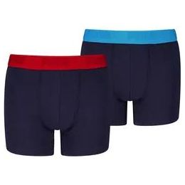 Boxershorts Puma "Puma BOYS EVERYDAY BASIC BOXERS 2P", Jungen, Gr. 170/176, navy, rot, speed blau, Jersey, Obermaterial: 95% Baumwolle, 5% Elasthan, normal, Unterhosen, Boys, mit Logobund, elastisch