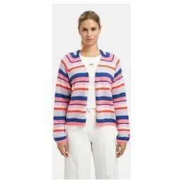Smith & Soul Cardigan SMITH & SOUL, Damen, Gr. XL, mandarine, Material: 40% Polyacryl, 30% Alpaka, 30% Polyamid, gestreift, regular fit kurz, tiefer V-Ausschnitt, eingesetzt Rippb&uuml;ndchen, Strickjacken
