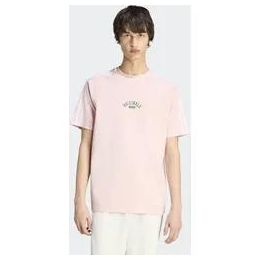 T-Shirt Adidas ORIGINALS "Adidas ORIGINALS RINGER, MIT VERWASCHENER GRAFIK", Damen, Gr. XS, sandy pink, Obermaterial: 100% Baumwolle, normal, Rundhals, Shirts T-Shirt