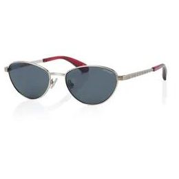 Sonnenbrille Superdry "Modell 995059", Damen, silber, metallic, Sonnenbrillen Sonnenbrille, Form Feminin, Logoschriftzug auf B&uuml;gel, Metallfassung