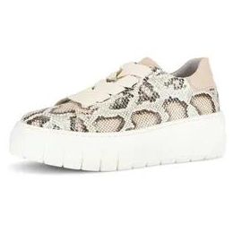 Sneaker Gabor "Sneaker low", Damen, Gr. 40,5, beige, Schuhe Sneaker