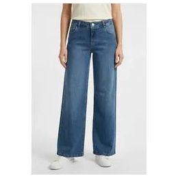 Weite Jeans soyaconcept "SC-KIMBERLY 24-B", Damen, Gr. 32, N-Gr, coastel fjord medunkel blau d, Denim/Jeans, Obermaterial: 81% Baumwolle, 17% Polyester, 2% Elasthan, unifarben, lang, Jeans