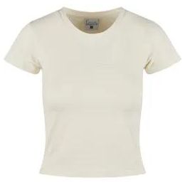 T-Shirt Karl Kani "Karl Kani Small Signature Short Tee", Damen, Gr. XS, sanftes wei&szlig;, 95% Baumwolle, 5% Elasthan, unifarben, normal, Rundhals, Shirts T-Shirt
