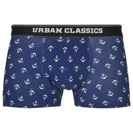 Boxershorts Urban Classics "Urban Classics Herren Boxer Shorts 5-Pack", Herren, Gr. L, 1 Stk., anchor aop, schwarz, charcoal, 95% Baumwolle, 5% Elasthan, Unterhosen