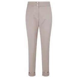 Stoffhose Sportalm KITZB&Uuml;HEL, Damen, Gr. 46, N-Gr, beige, Web, Obermaterial: 97% Baumwolle, 3% Elasthan, clean, unifarben, regular fit lang, Hosen Stoffhose, mit Netzaufschl&auml;gen