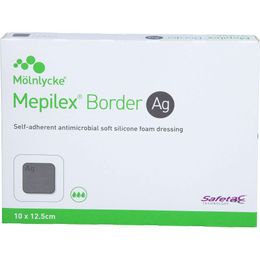 Avitamed Mepilex Border Ag Schaumverb.10x12,5 cm steril 5 St