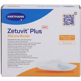 Avitamed Zetuvit Plus Silicone Border steril 12,5x12,5 cm 10 St