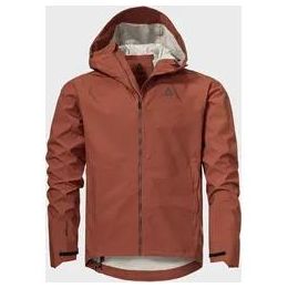 Sch&ouml;ffel Outdoorjacke SCH&Ouml;FFEL "2.5L Jacket Style Tajiva MEN", Herren, Gr. 54, 5590, rot, Oberstoff: 100% Polyester; (Membran: Thermoplastisches Polyurethan), regular fit, hoch geschlossener Ausschnitt, Jacken Outdoorjacke